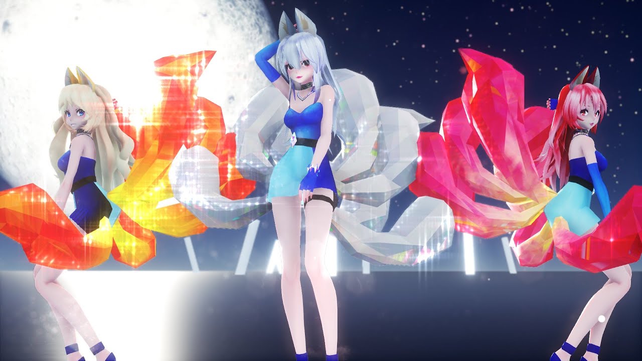 【MMD】Fooling【Haku, Teto, SeeU】【60fps】+MODELS DOWNLOAD - YouTube