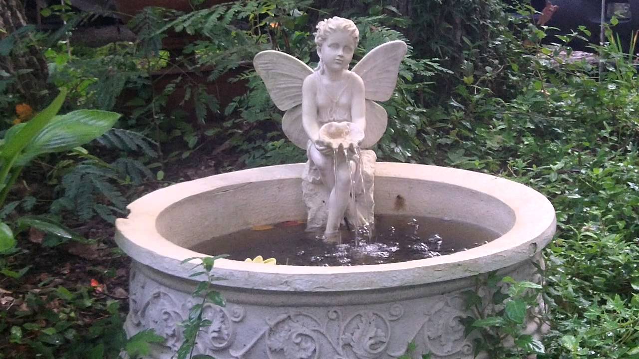 Relaxing fountain, nature sounds with Bible verses - YouTube