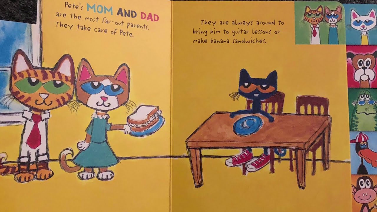 Meet Pete the Cat and His Friends! | kids book read aloud *please ...