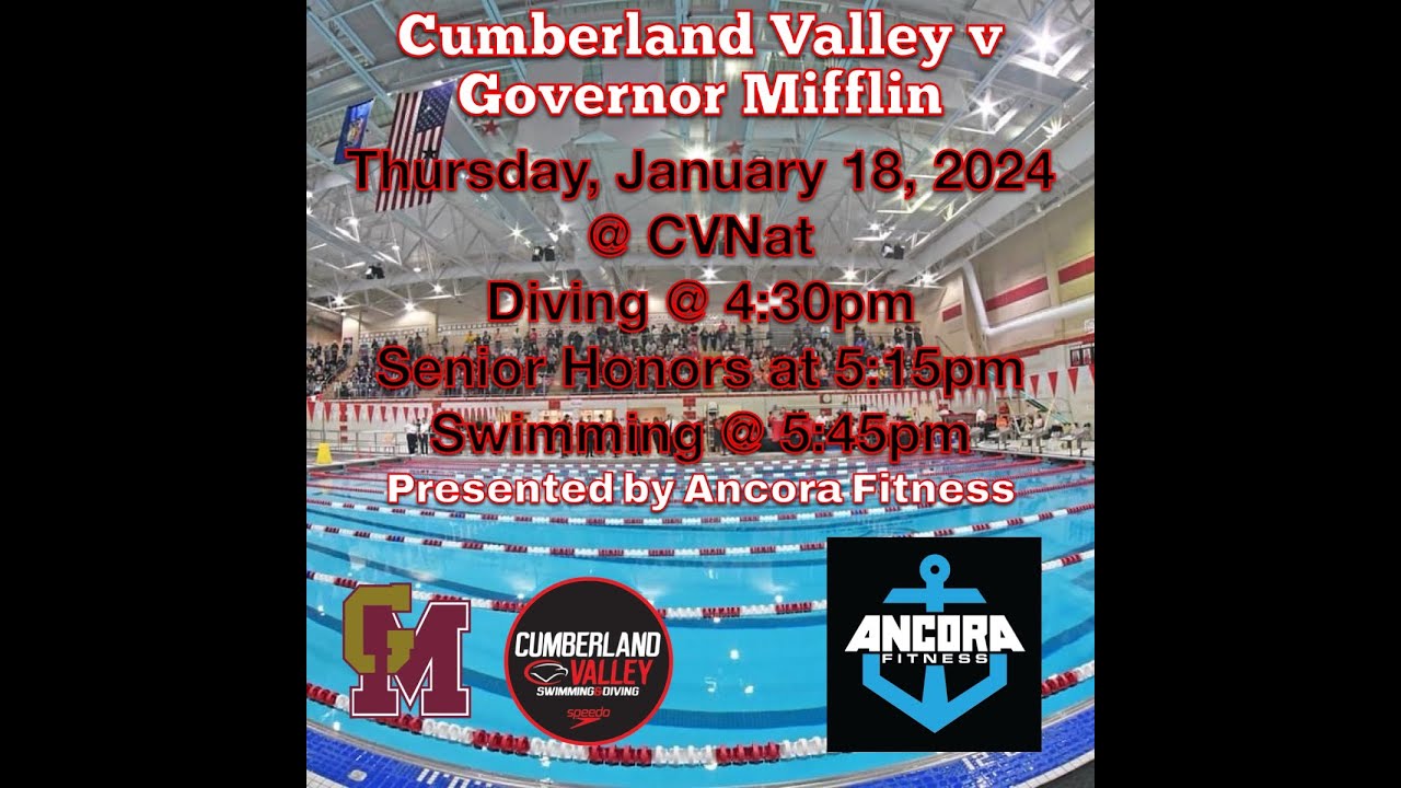CV Swimming/Diving v Governor Mifflin High School - sponsored by Ancora ...