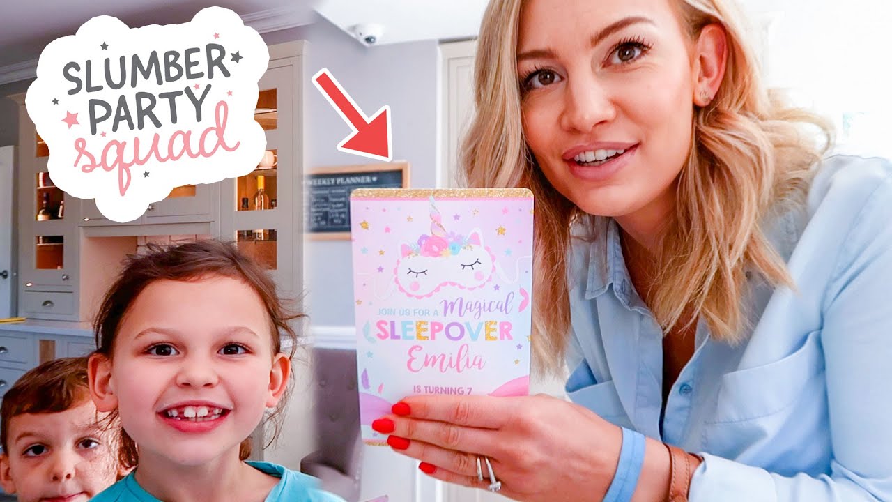HER FIRST SLEEPOVER!! - YouTube