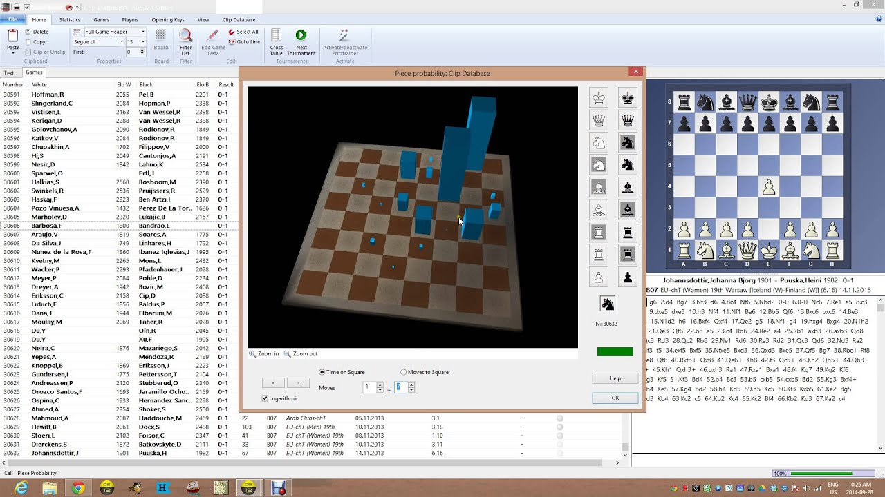ChessBase 12 Opening Repertoire Study with Piece Probability - YouTube