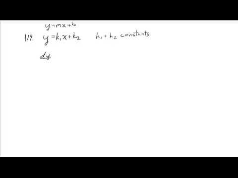 Derivative of linear function - ws119 - YouTube