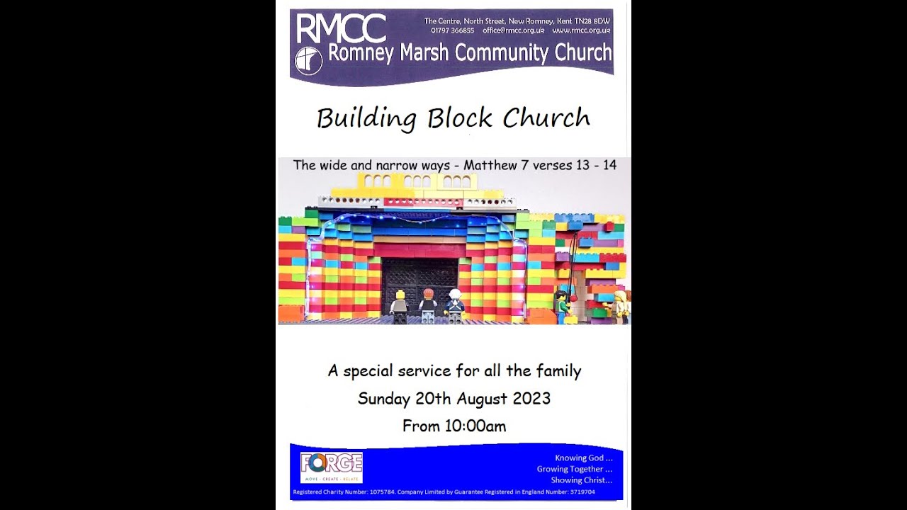 Romney Marsh Community Church ( RMCC ) Building Block Church 20 08 23 ...