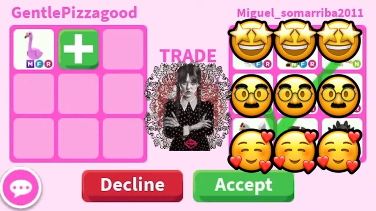 An incredible offer for my mega flamingo in Roblox adopt me! - YouTube