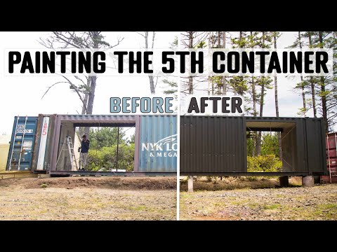The *FASTEST* way to PAINT a CONTAINER - Painting The 5th Container Of ...