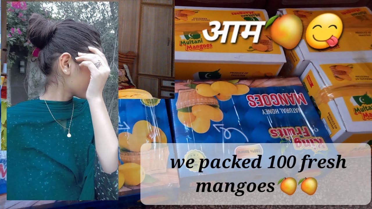 we packed 100 fresh mangoesआम| | Apple shape mango🍏🥭 #vlogging #आम# ...