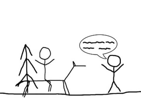 Stickman riding into town - YouTube