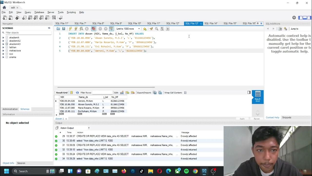 Tugas Basis data Mysql Workbench - YouTube