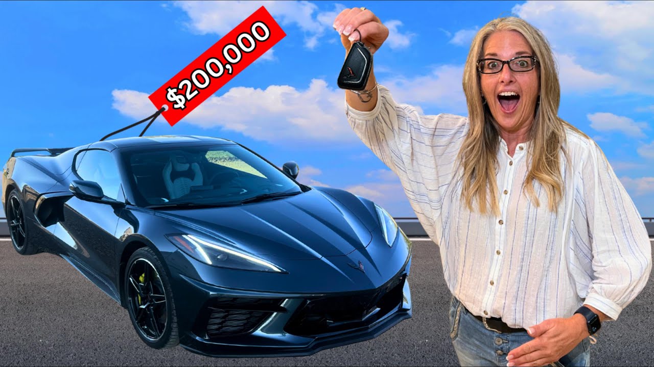 My Mom Bought Her Dream Car *Corvette C8* - YouTube