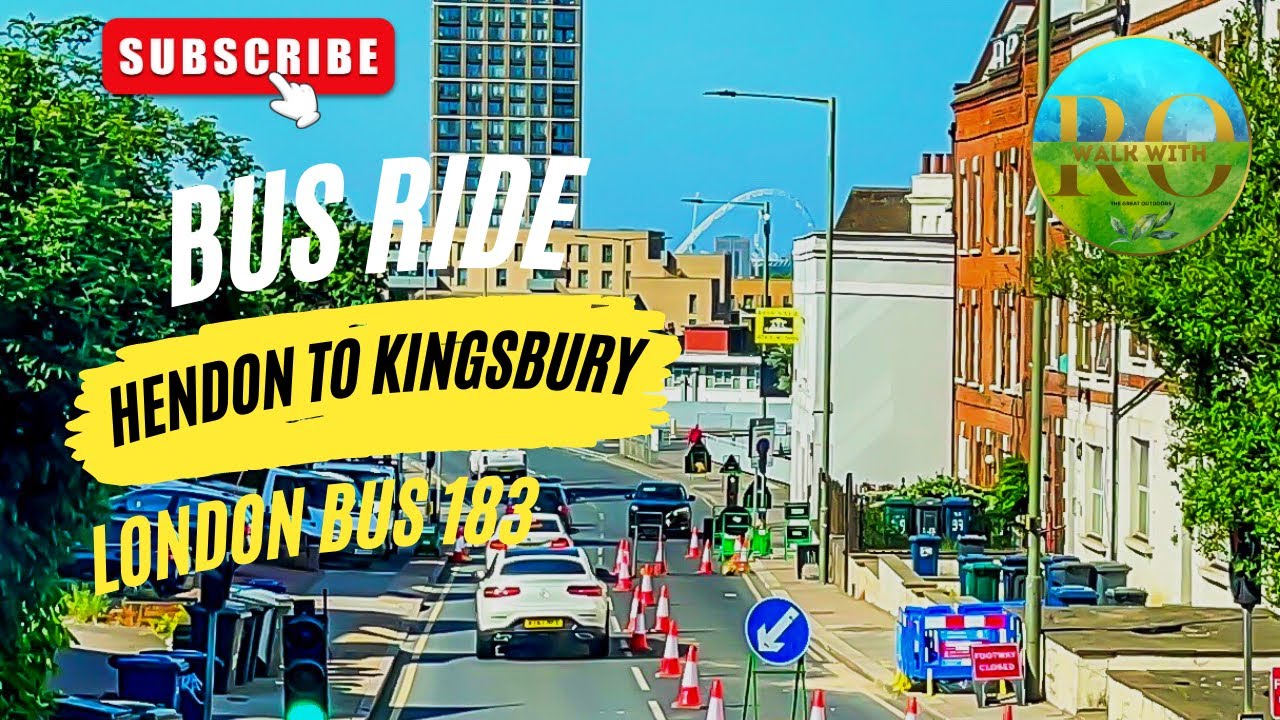 BUS RIDE: 183 HENDON TO KINGSBURY 26 May 2023 #walkwithro - YouTube