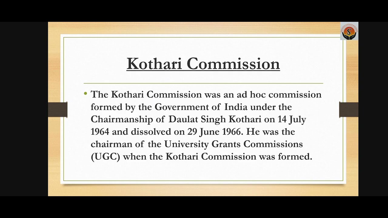 Kothari Commission #kotharicommission #bednotes #deled #viralvideo # ...