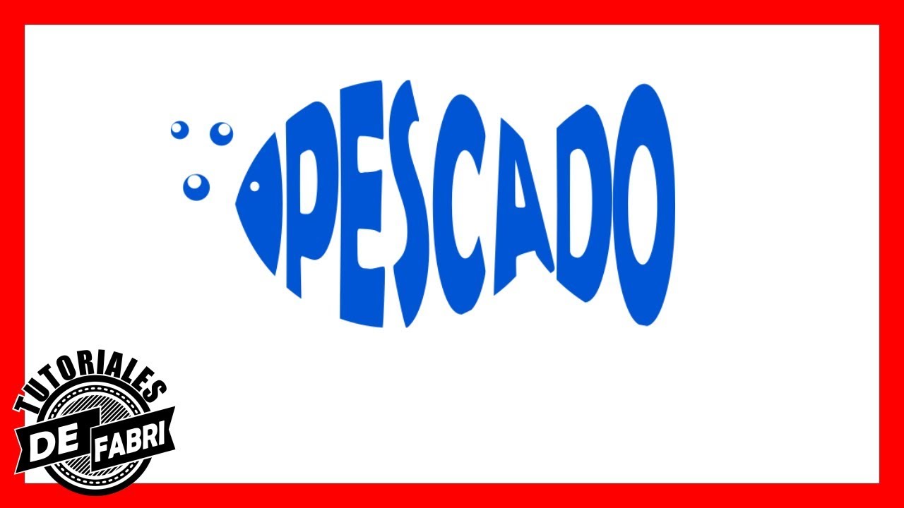 INKSCAPE: Logo de pescado en texto - YouTube