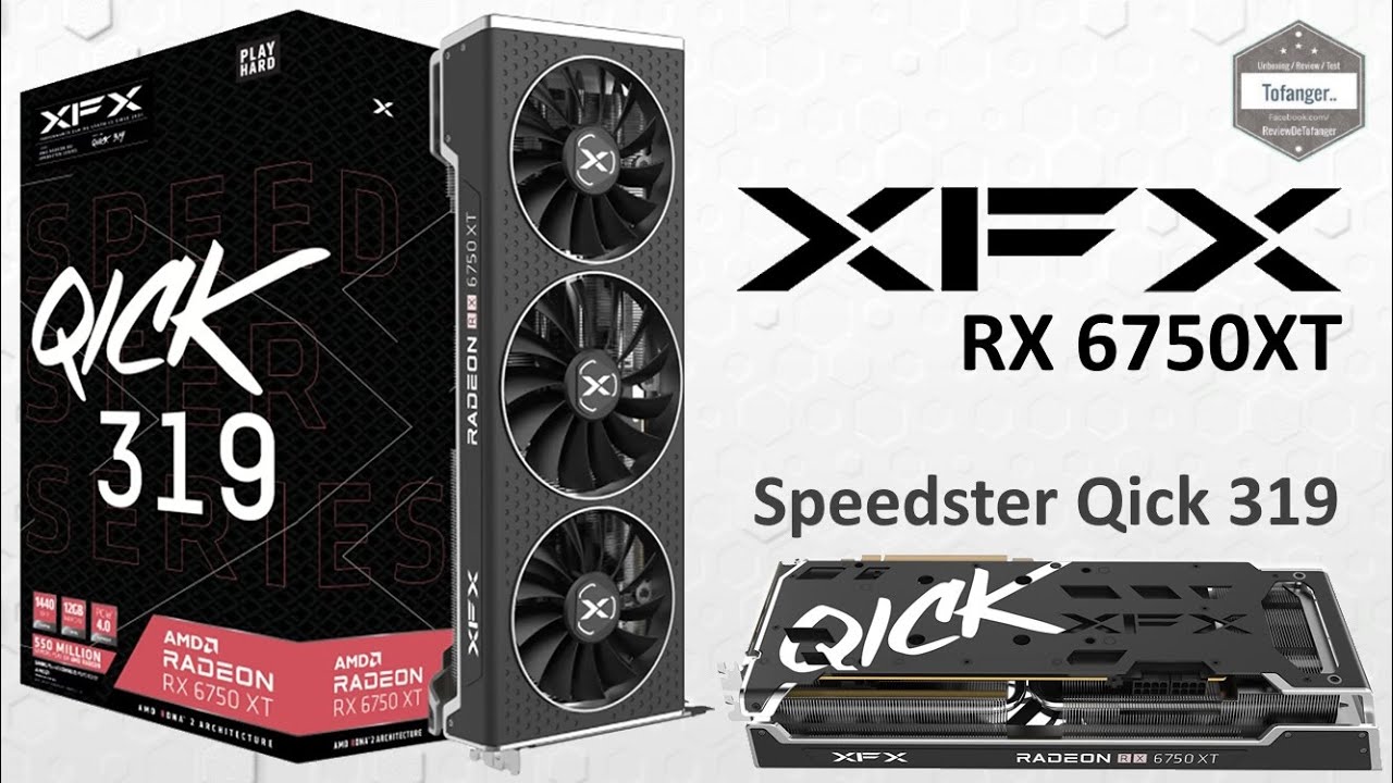 XFX Speedster QICK319 RX 6750XT - Carte Graphique 12GB & RDNA2 - NR ...