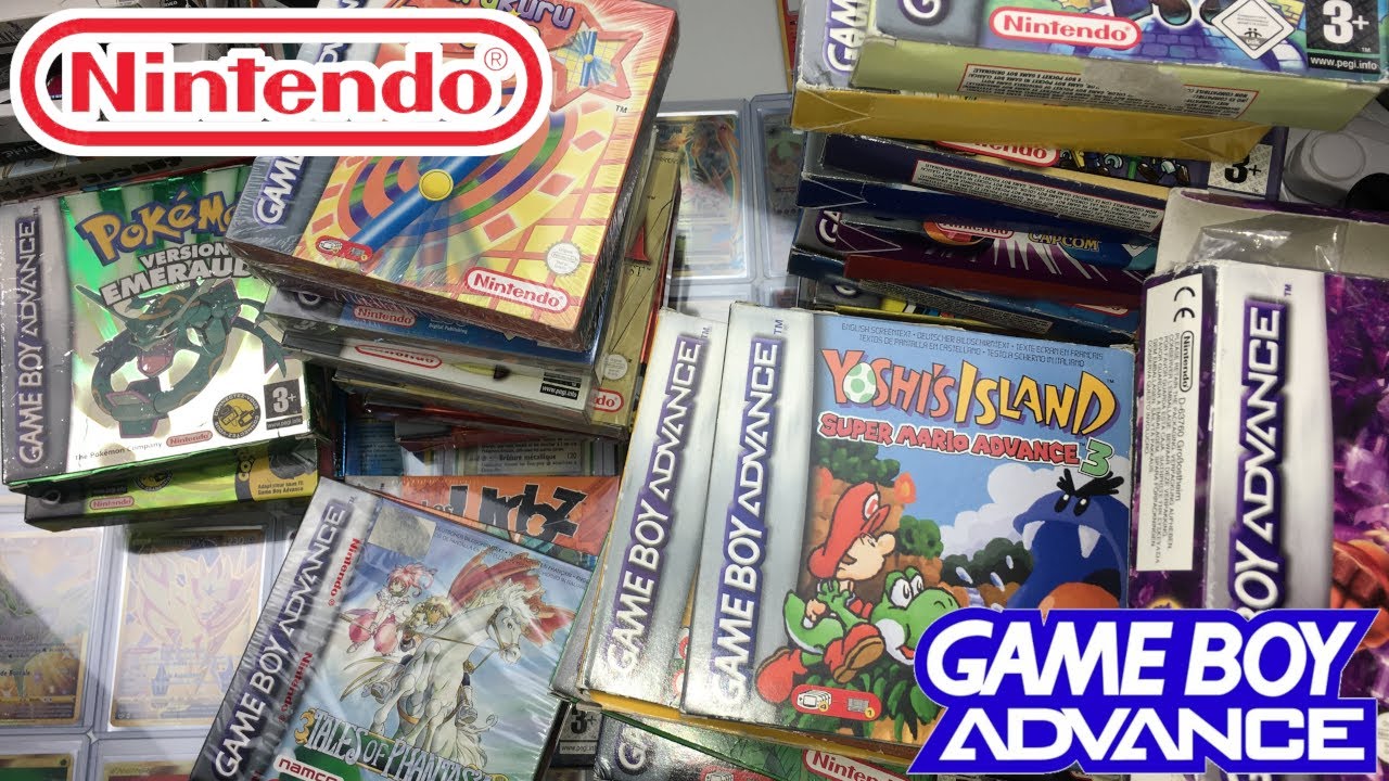PRESENTATION COLLECTION RETRO JEUX VIDEO GBA NINTENDO GAME BOY ADVANCE ...