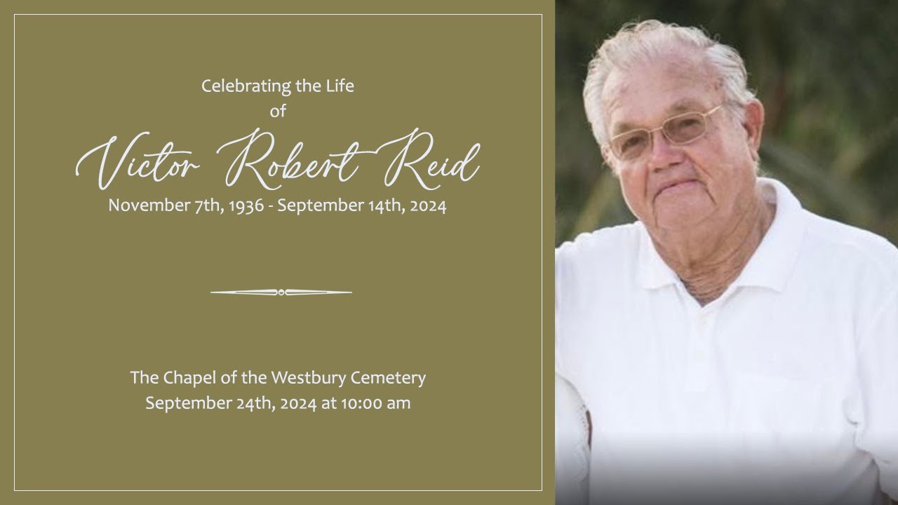 Celebrating The Life of Victor Robert Reid - YouTube