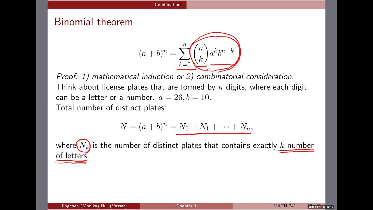 [Chapter 1] #5 Combinations - Binomial theorem - YouTube