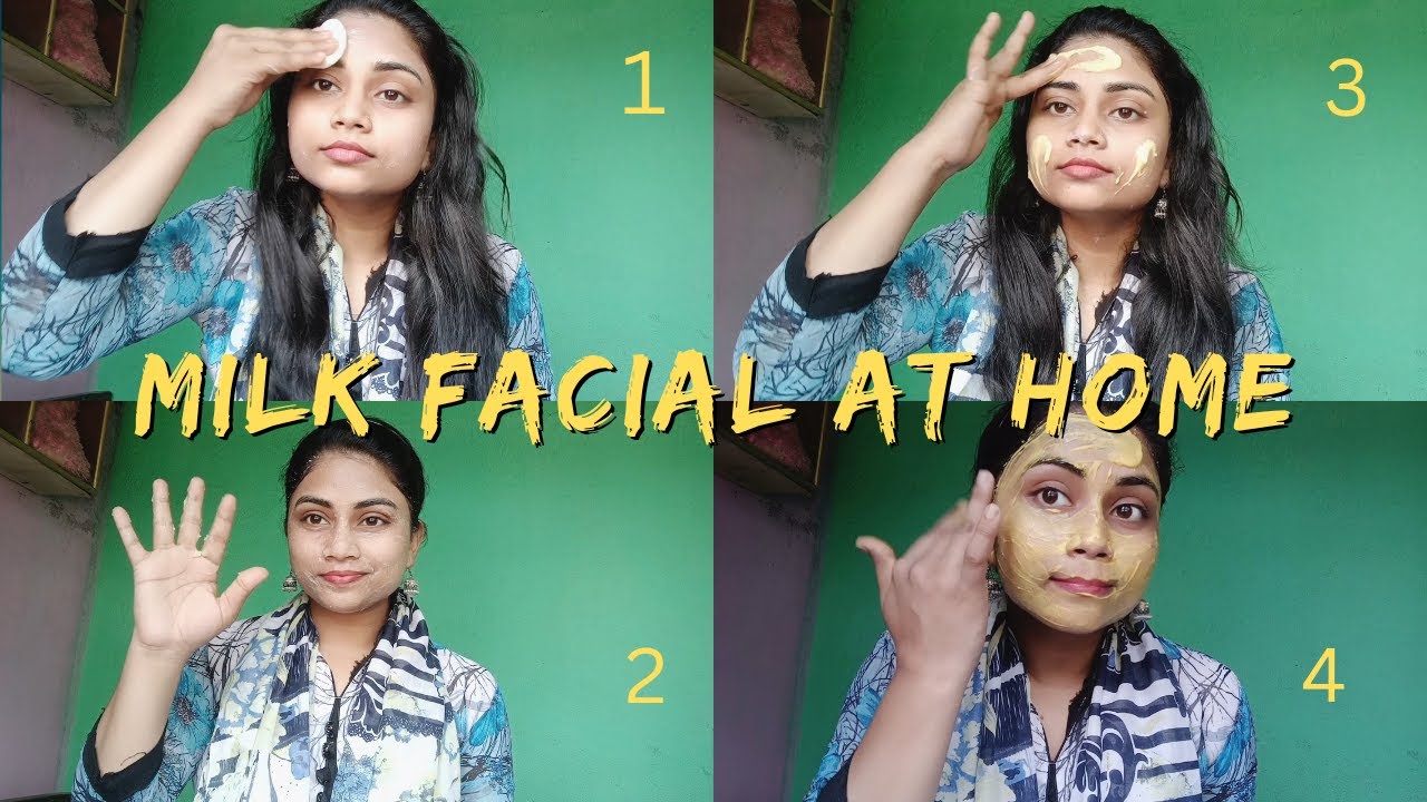 Milk Facial at Home for Glowing Skin | DIY Instant skin whitening ...