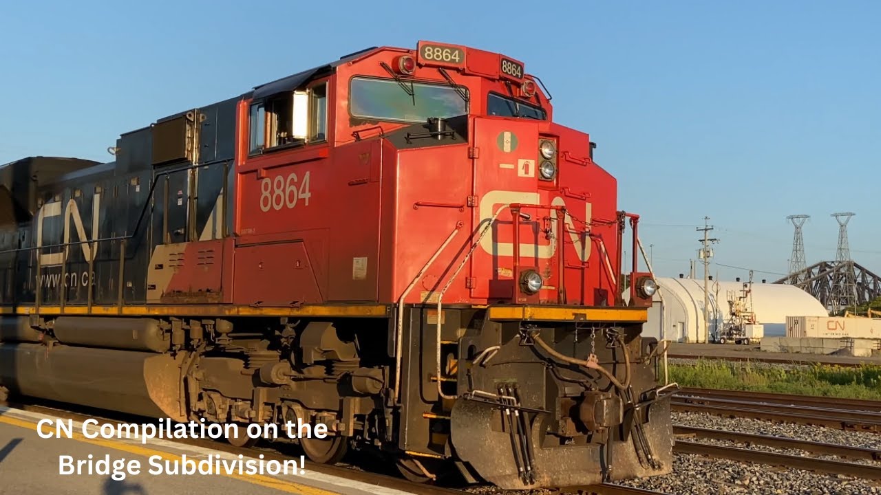 CN train compilation Bridge Subdivision - YouTube