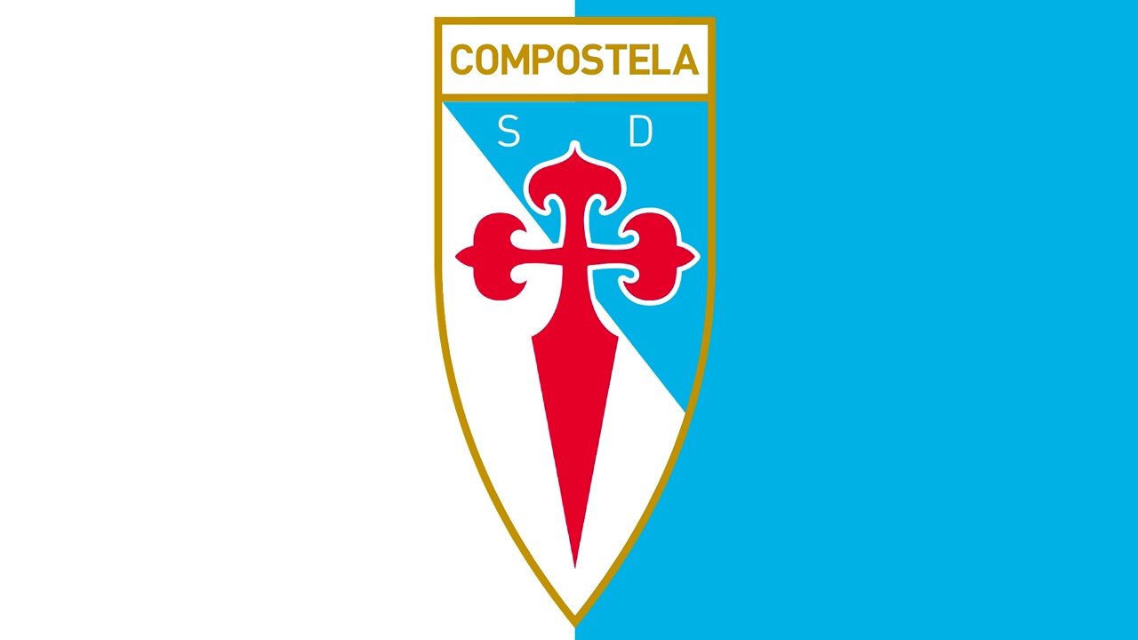 Bandera y Escudo de la Sociedad Deportiva Compostela - Santiago de ...