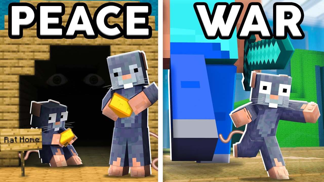 100 Players Simulate RAT Civilization in Minecraft... - YouTube