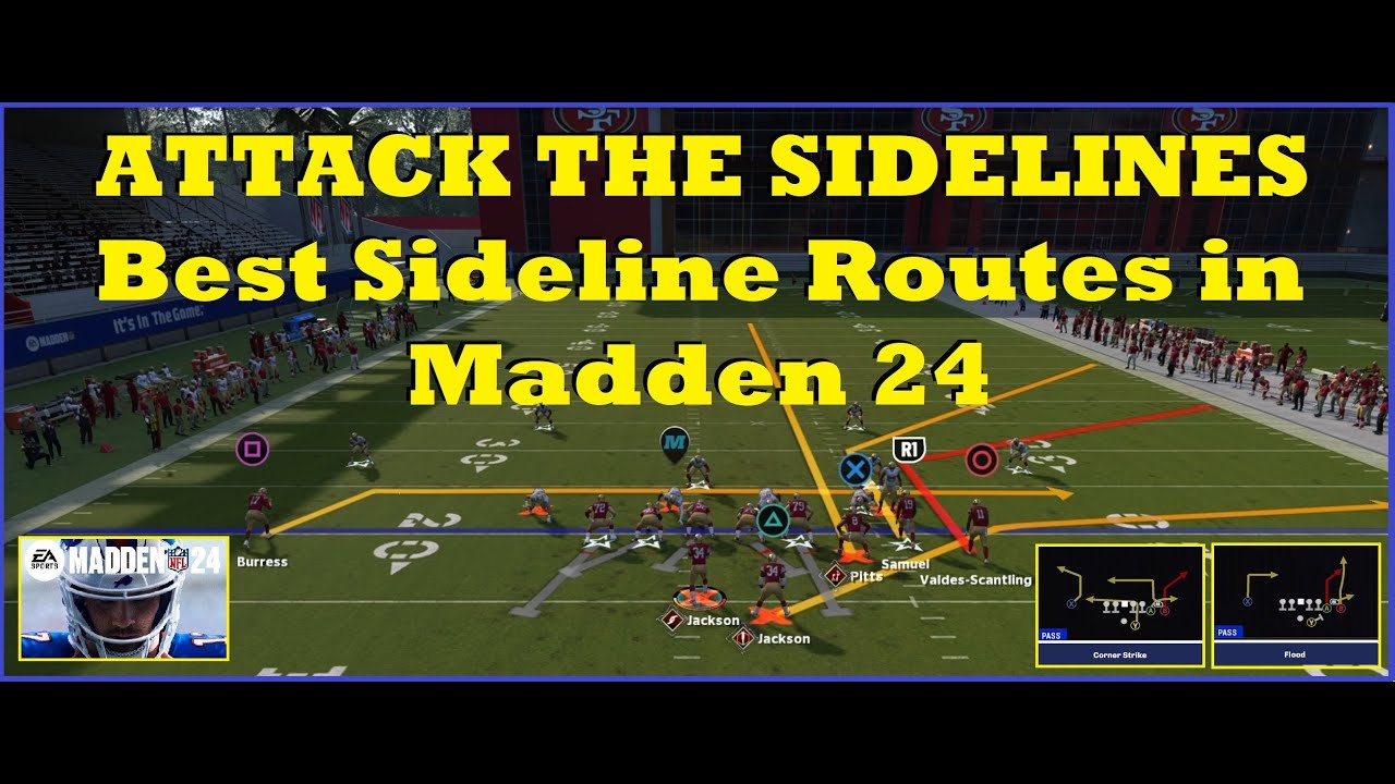 Best Sideline Routes in Madden 24!!! - YouTube