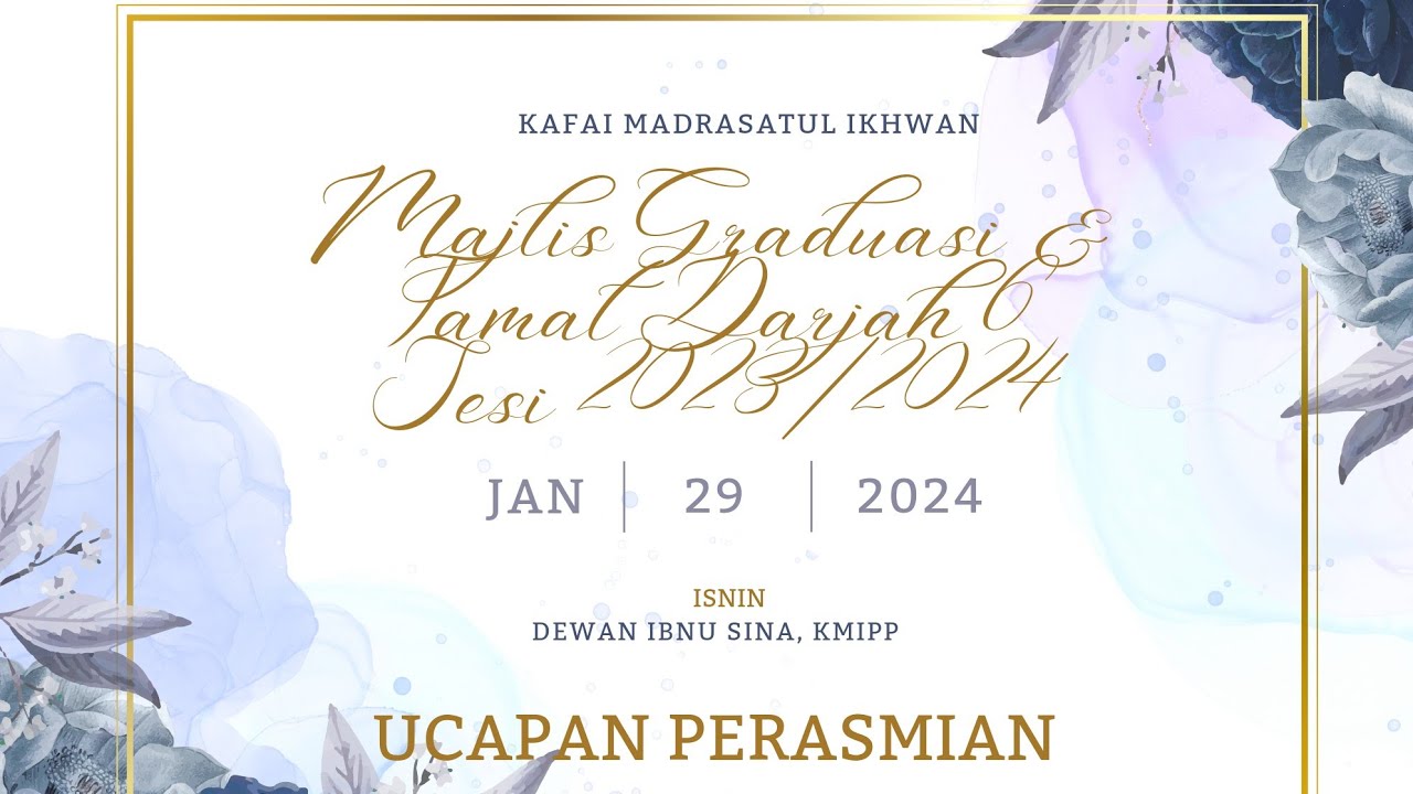 Ucapan Perasmian | Ustazah Siti Hakimah Md Ridzuan | Majlis Graduasi ...