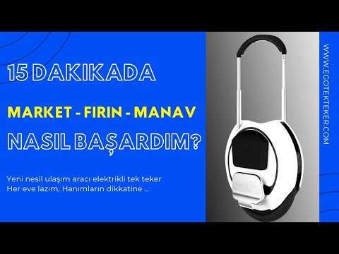 ELEKTRİKLİ TEK TEKER İLE MARKET ALIŞVERİŞİ NASIL YAPILIR?