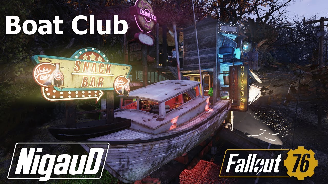 Boat Club - Fallout 76 camp build - YouTube
