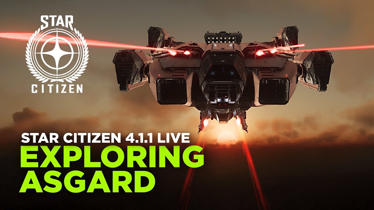 STAR CITIZEN 4.1.1 - Trying the Anvil Asgard - YouTube