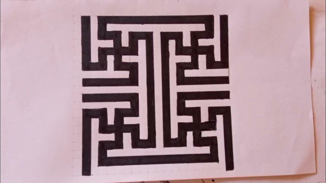 geometry drawing easy line drawing 6/7 #draw #drawing #geometry - YouTube