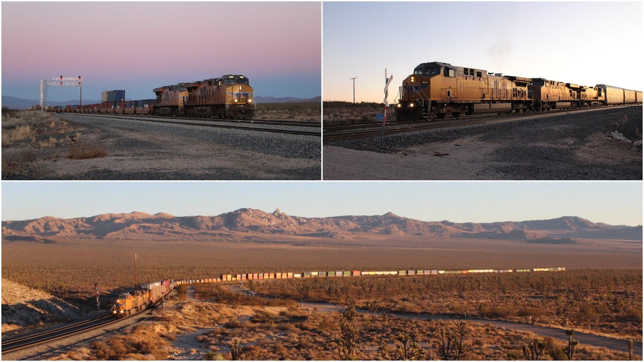 Trains on the Cima Sub Part 2 - Cima Hill 1/8/2021 - YouTube