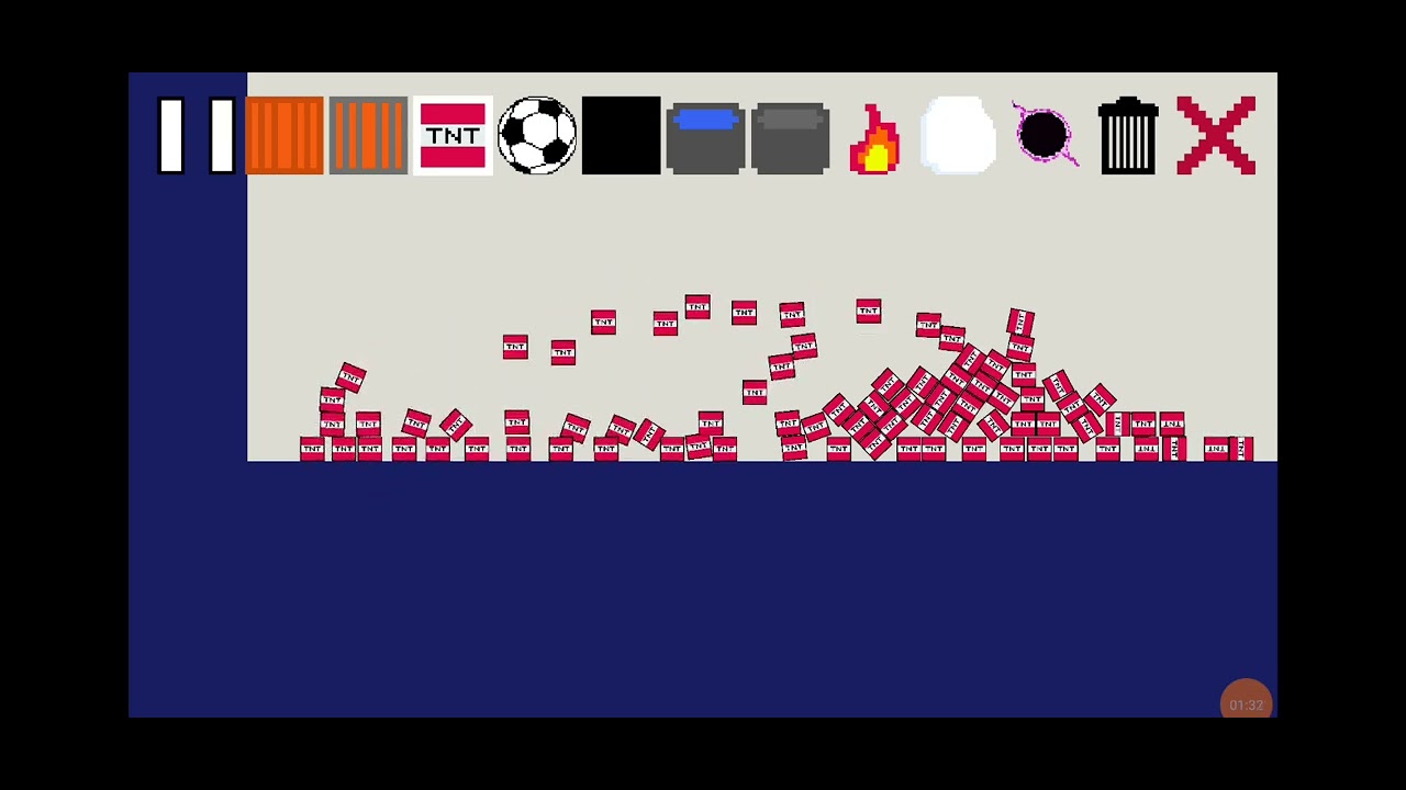 algodoo TNT of balls - YouTube