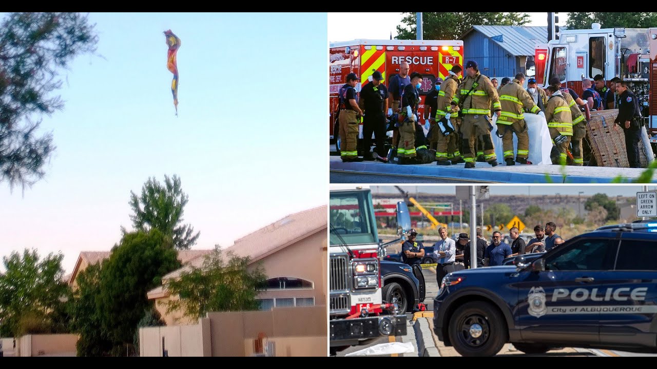 Hot air balloon crash kills four in Albuquerque, New Mexico - YouTube