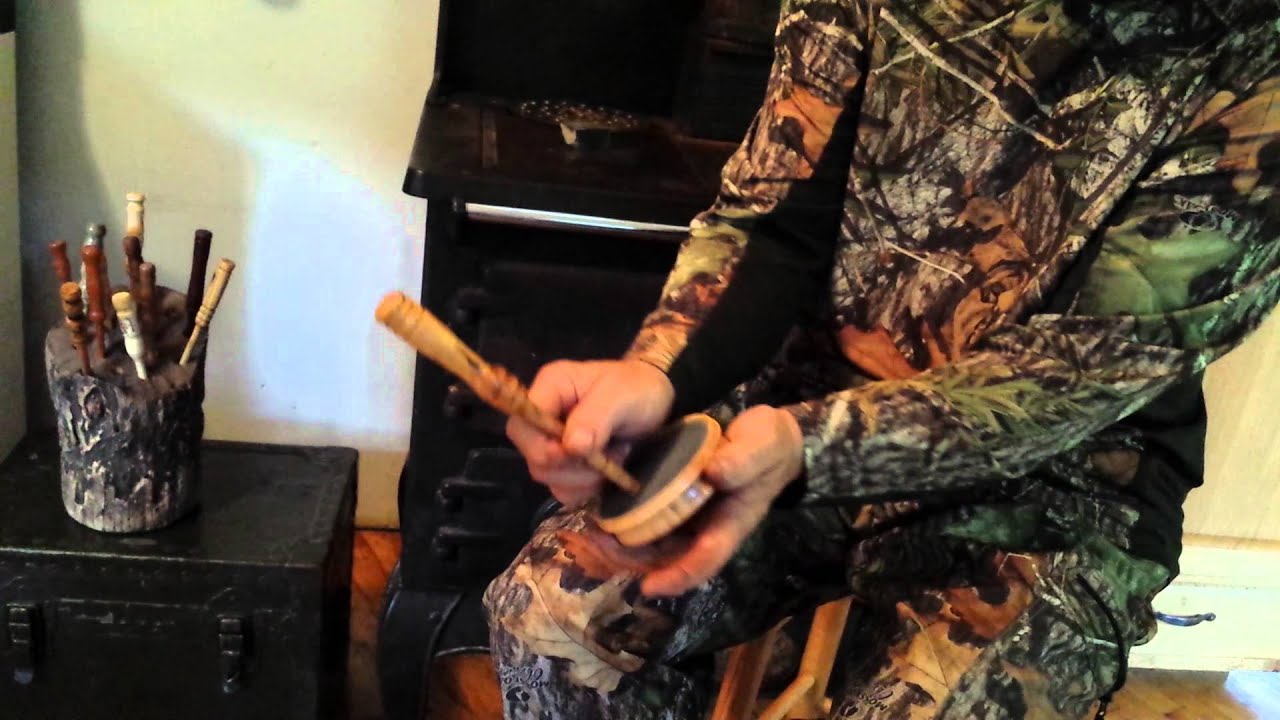 Slate Turkey Call Bird's Eye Maple Slate over Slate Pot Call 3.5" - YouTube