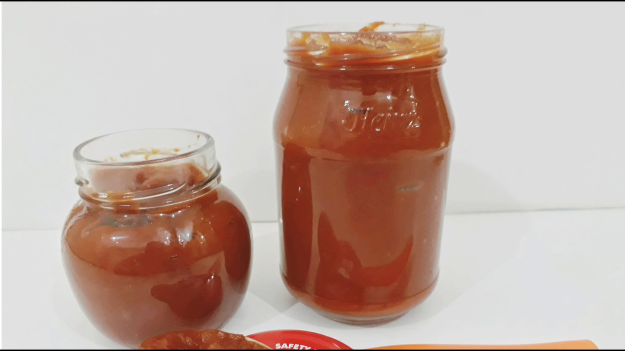 Tomato Ketchup Recipe | Homemade Tomato Sauce from fresh tomato | Sweet ...