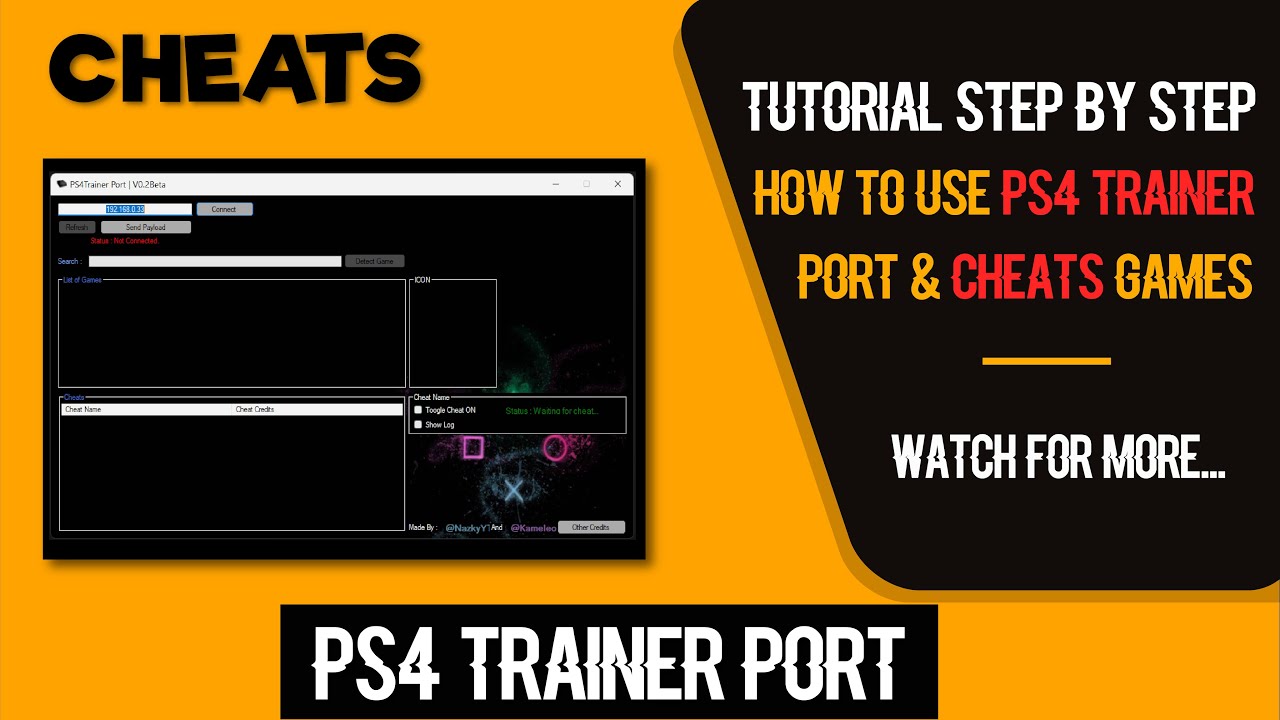 How To Cheats PS4 Games With PS4 Trainer Port | Jailbreak 9.00 And ...