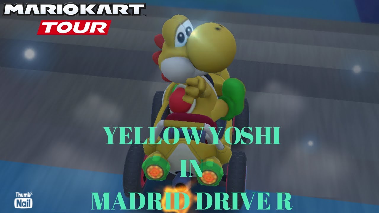 Mario Kart Tour - Yellow Yoshi in Madrid Drive R - YouTube