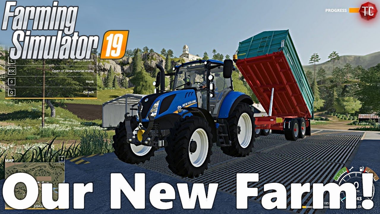Farming Simulator 19: OUR NEW FARM!! Let's Get Started! - YouTube