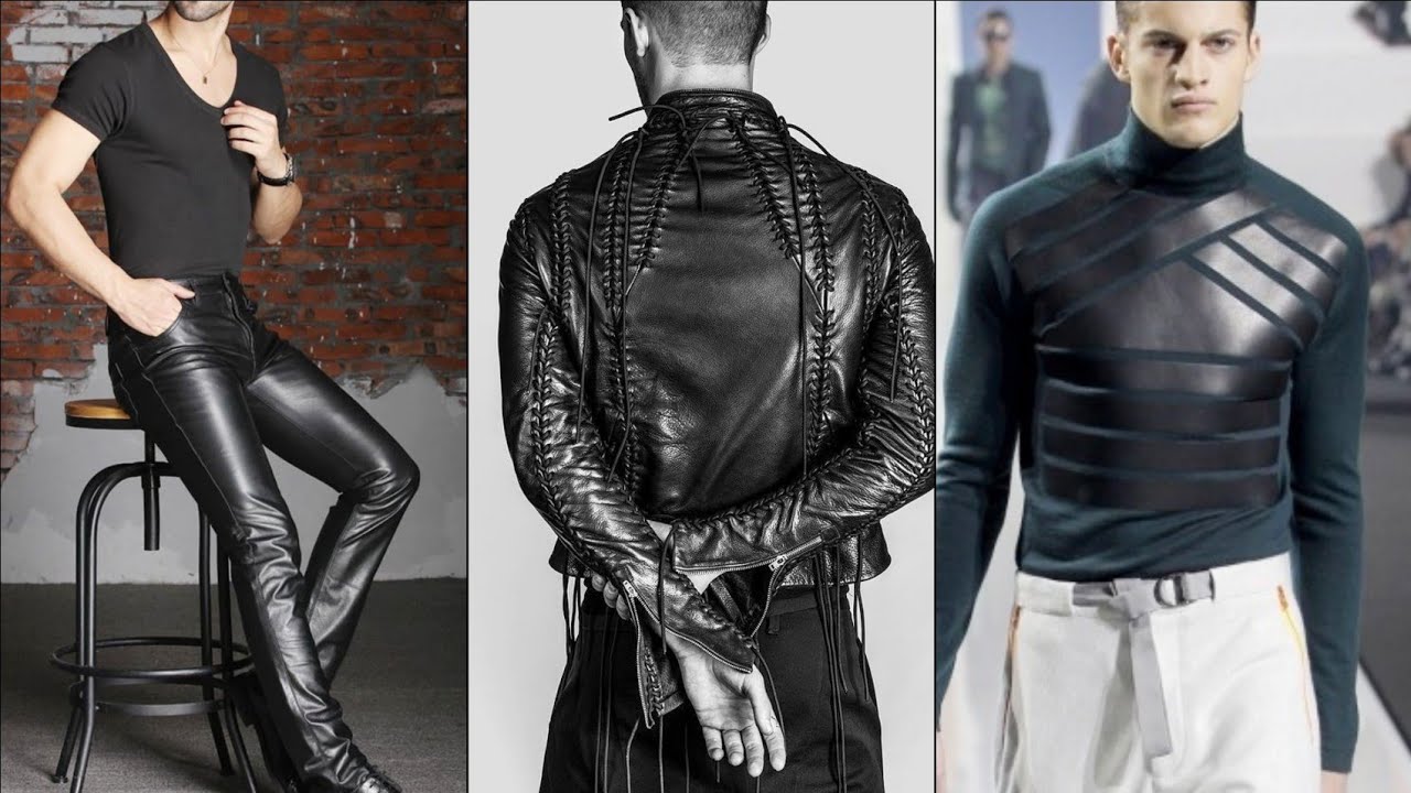So stunning and cutest leather outfits for boys, mens - YouTube