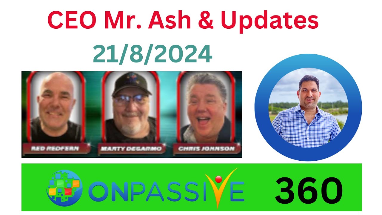 360 updates with CEO Mr Ash 21/8/24 - YouTube
