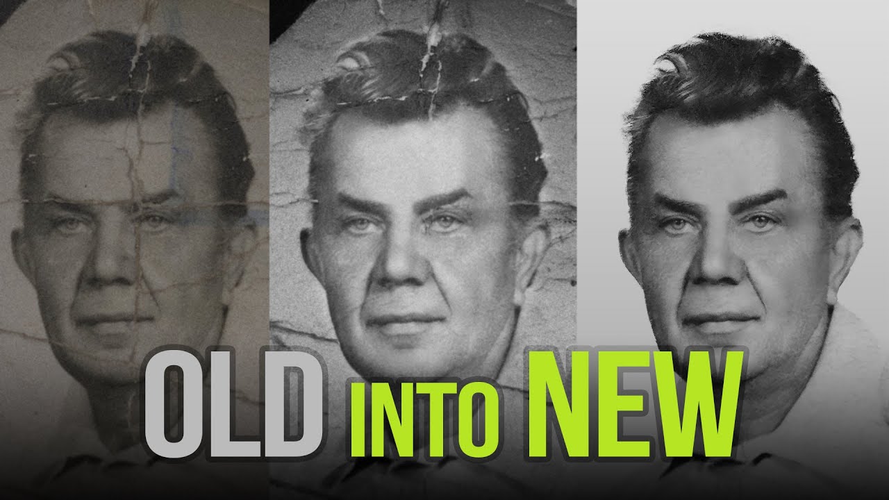Retouch Old Photo in Photoshop CC - YouTube