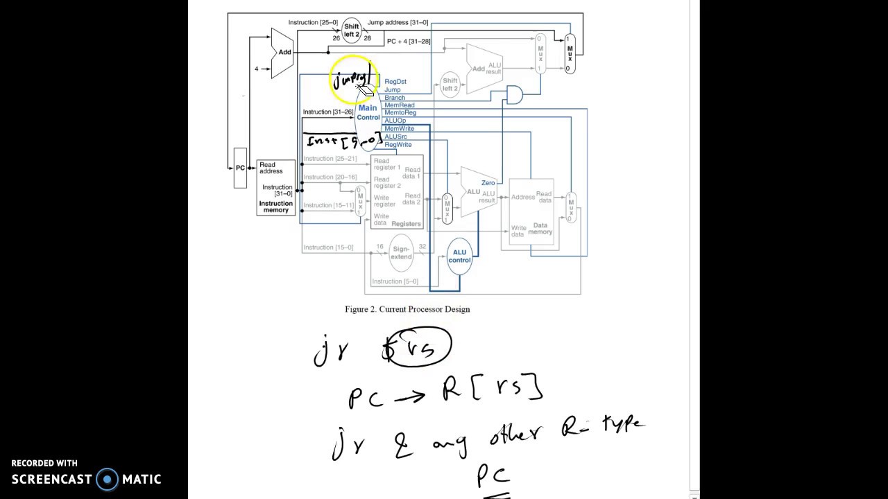 #2 Implementing Jr instruction ECEN350 - YouTube