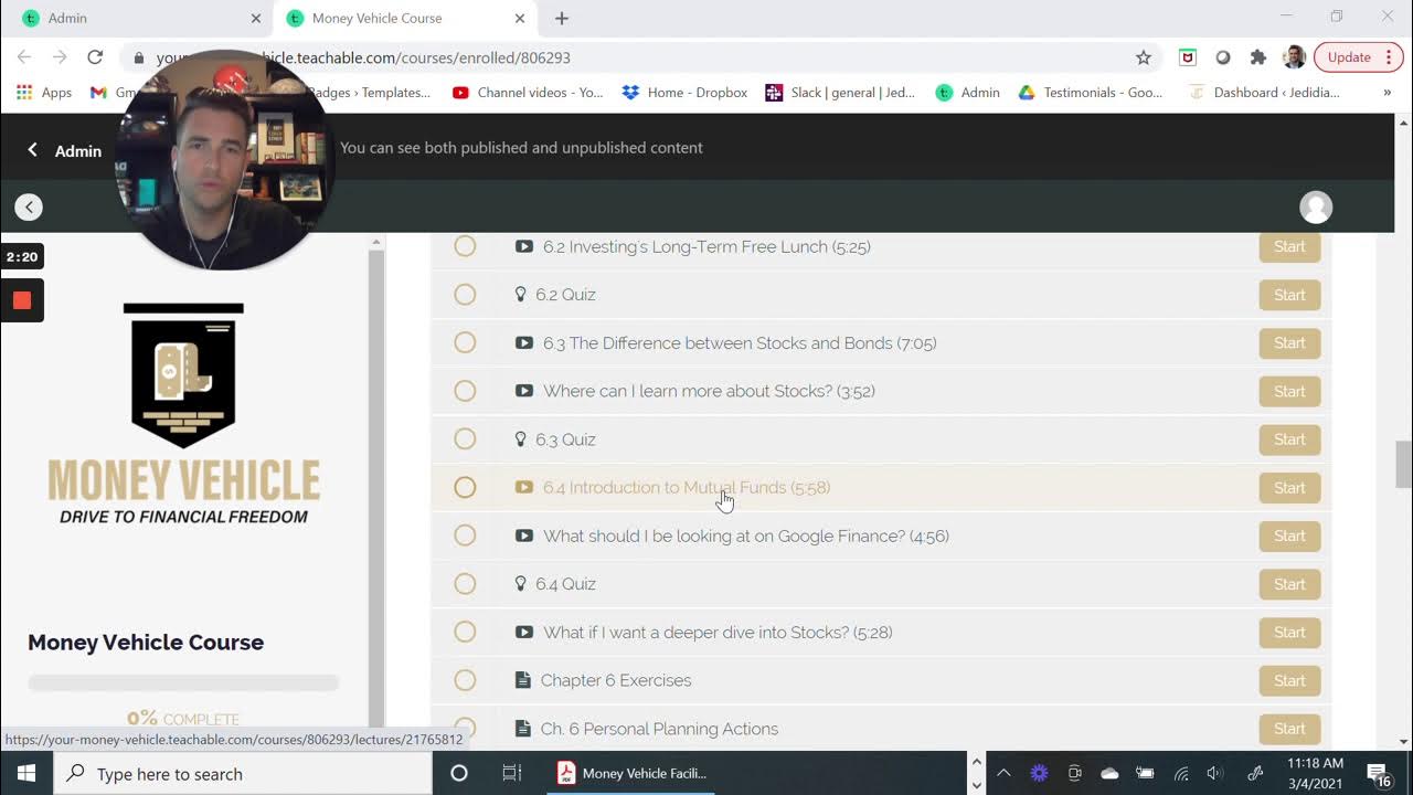 Money Vehicle Overview of Content - YouTube