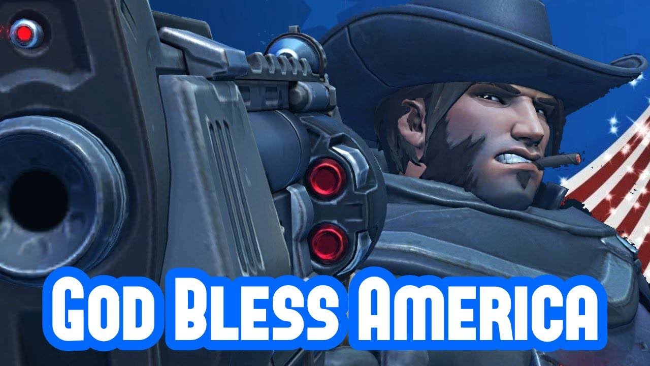 DISPENSING RED BLOODED AMERICAN FREEDOM in Overwatch 2 - YouTube