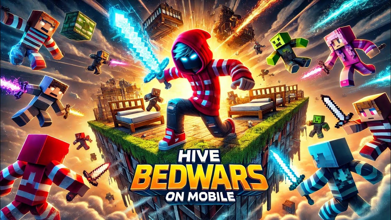 Hive Bedwars On Mobile 60 FPS 💥 - YouTube