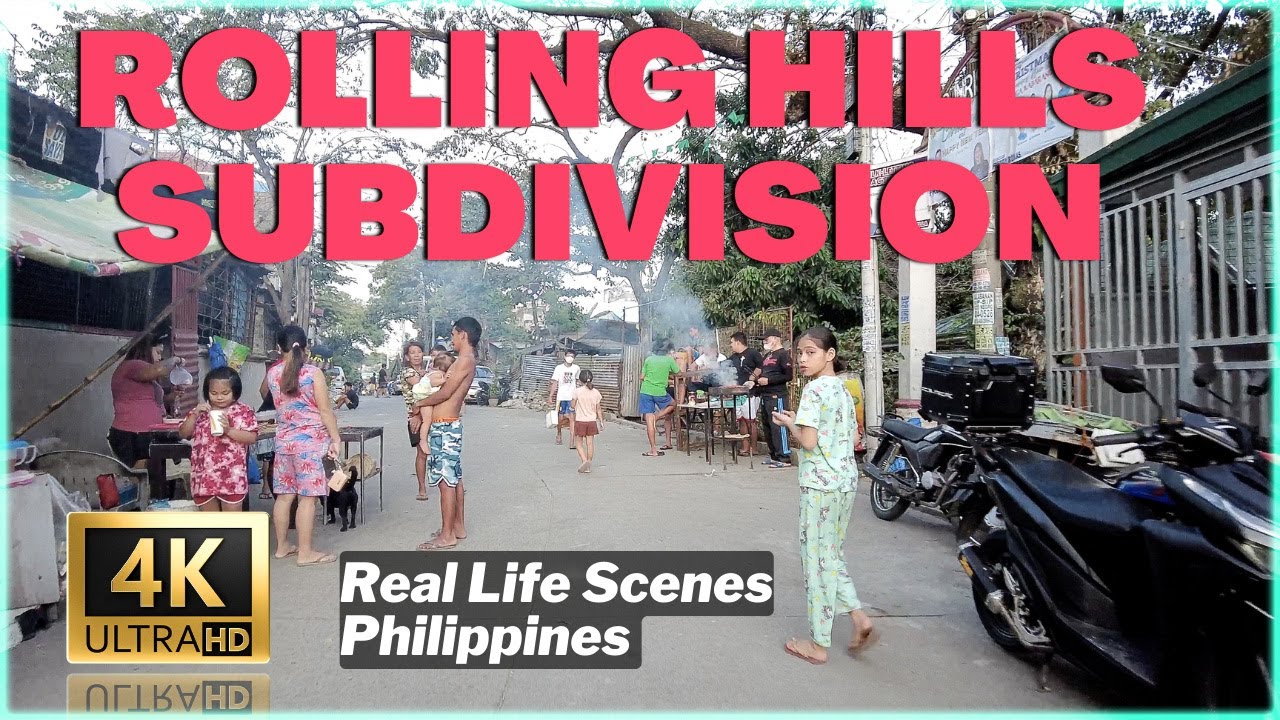 BIKE and WALKING Tour in ROLLING HILLS , Novaliches, Quezon City, Philippines 4K 🇵🇭 - YouTube