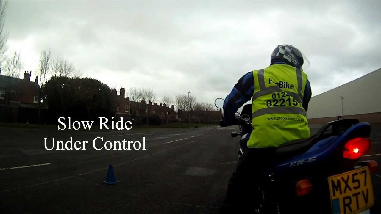 Module 1 Motorcycle Test Slow Ride - Probike MCT - YouTube
