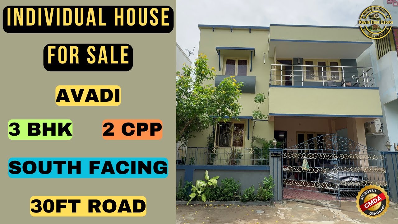 ID 1773 - Individual House For Sale In Avadi || 3BHK || CMDA || 2 CCP ...