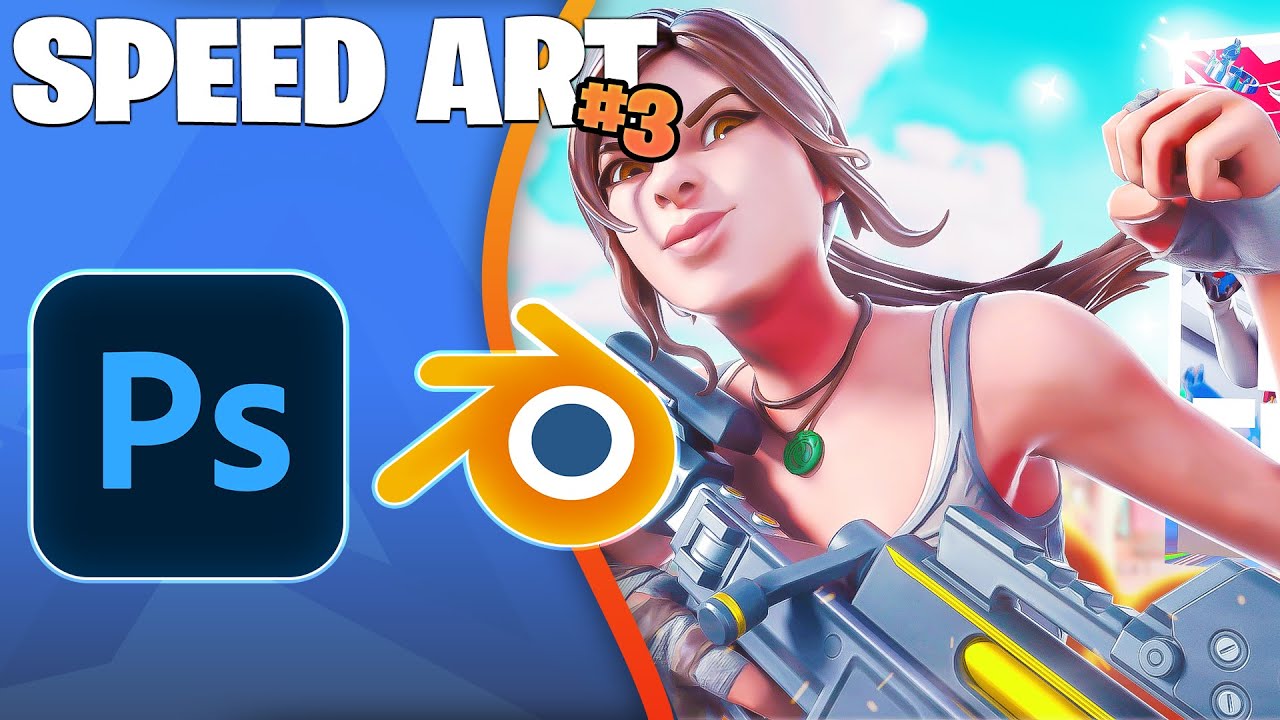 Thumbnail Speedart #3 | (PHOTOSHOP + BLENDER) - YouTube